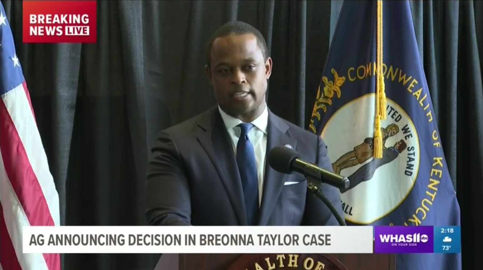 Attorney General Daniel Cameron Announces Charges in Breonna Taylor ...